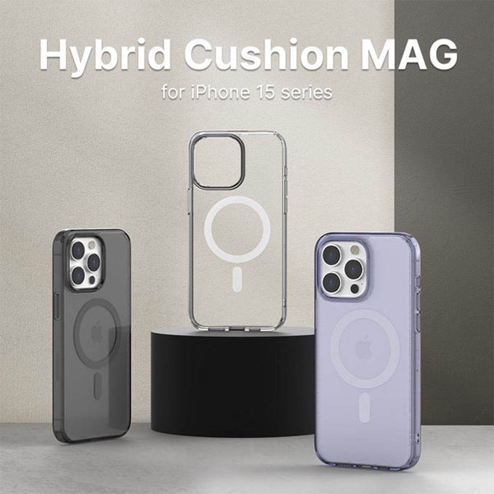 JTLEGEND Hybrid Cushion Mag Case with MagSafe for iPhone 15 Pro - Crys ...